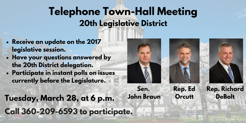 Telephone town-hall meeting March 28 - John Braun